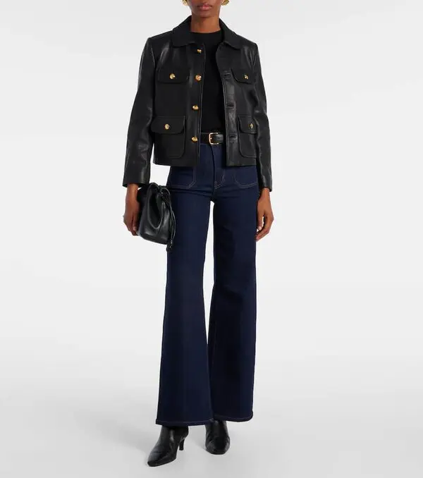 FRAME Le Slim Palazzo Wide-leg Jeans