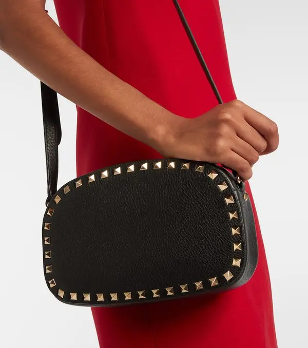Valentino Garavani Rockstud Small Shoulder Bag - Black