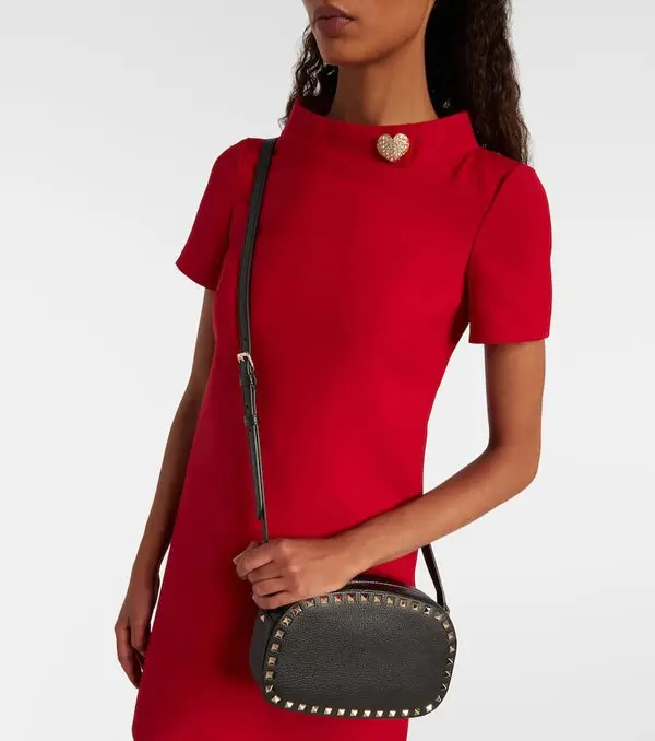 Valentino Garavani Rockstud Small Shoulder Bag - Black