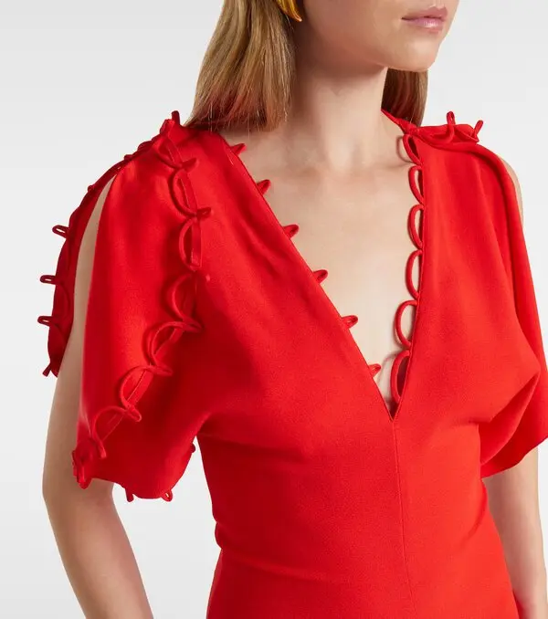 Victoria Beckham Asymmetric Draped Maxi Dress