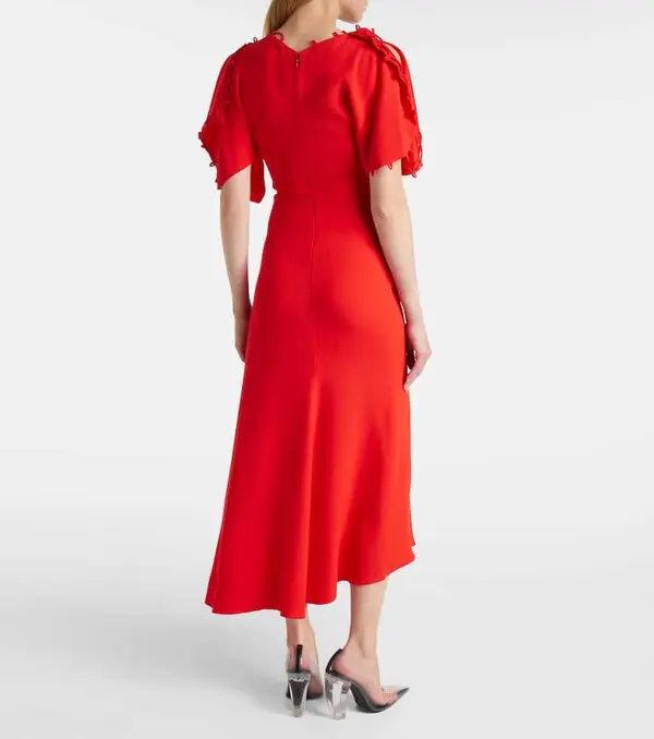 Victoria Beckham Asymmetric Draped Maxi Dress
