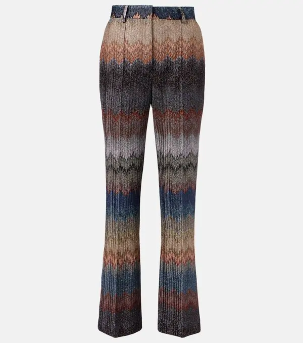 Missoni Zigzag Lame Flared Pants