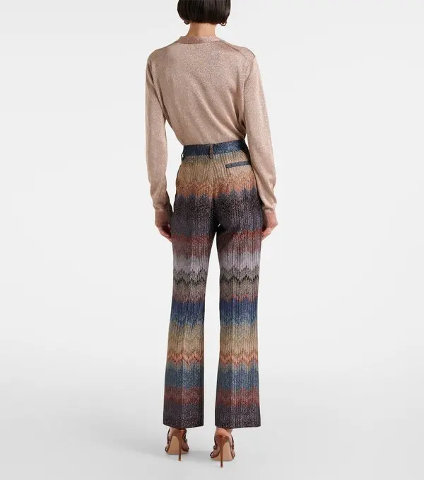 Missoni Zigzag Lame Flared Pants