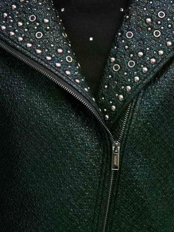 Dkny Stud-embellished Biker Jacket
