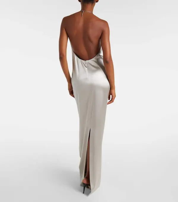 Ralph Lauren Corra Halterneck Gown