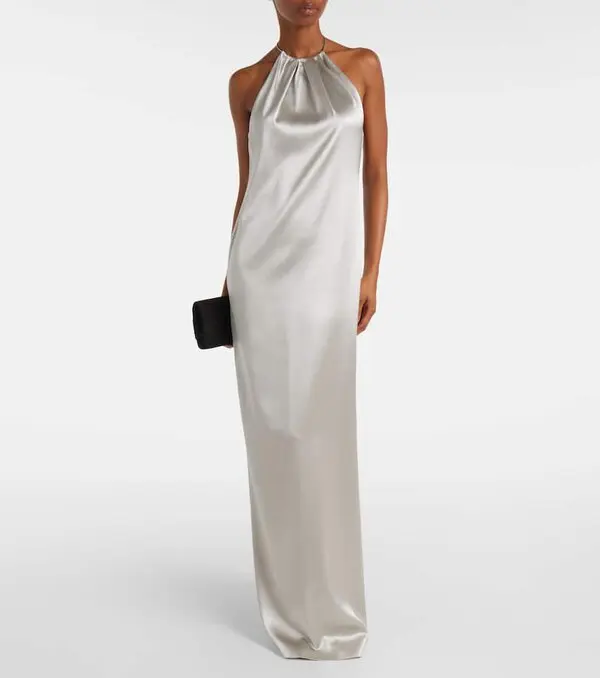 Ralph Lauren Corra Halterneck Gown