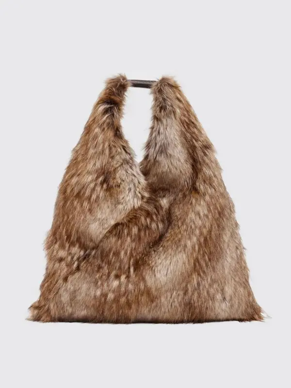 MAISON MARGIELA Faux Fur Tote Bag - Multicolor