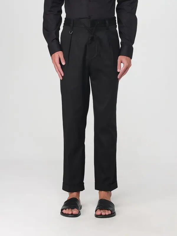 PAOLO PECORA Trousers - Black