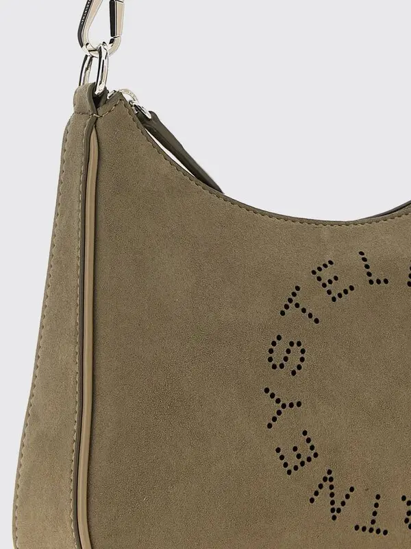 Stella McCartney Logo Perforated Shoulder Bag