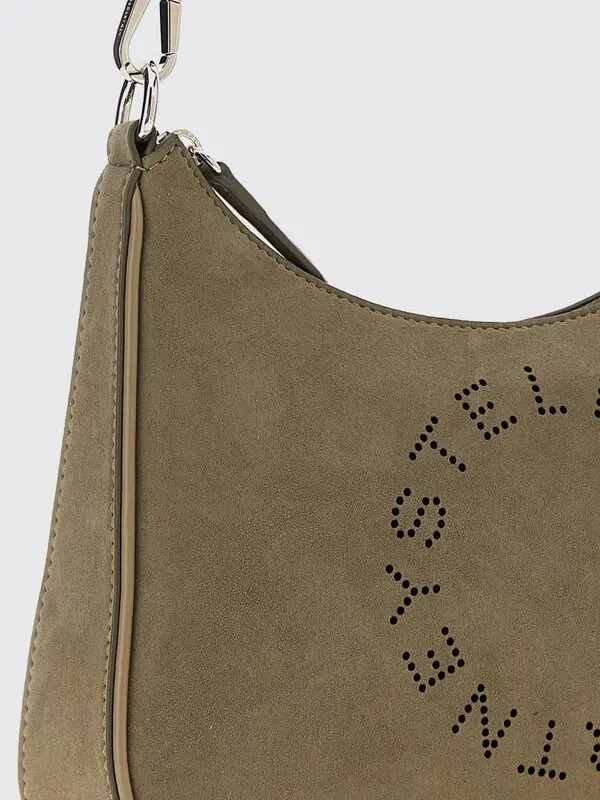 Stella McCartney Logo Perforated Shoulder Bag - Grey
