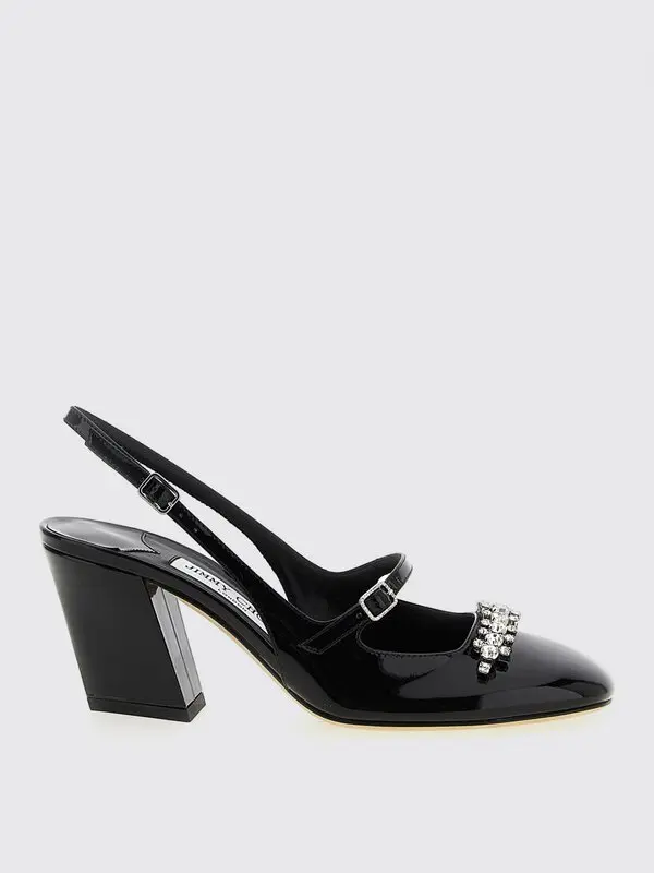 JIMMY CHOO Embellished Slingback Pumps - Black