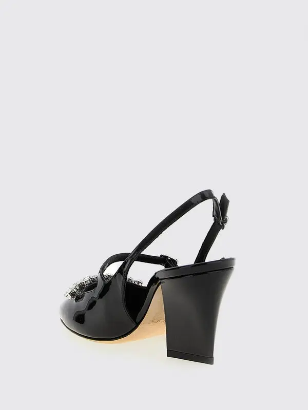 JIMMY CHOO Embellished Slingback Pumps - Black