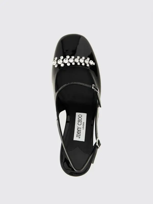 JIMMY CHOO Embellished Slingback Pumps - Black