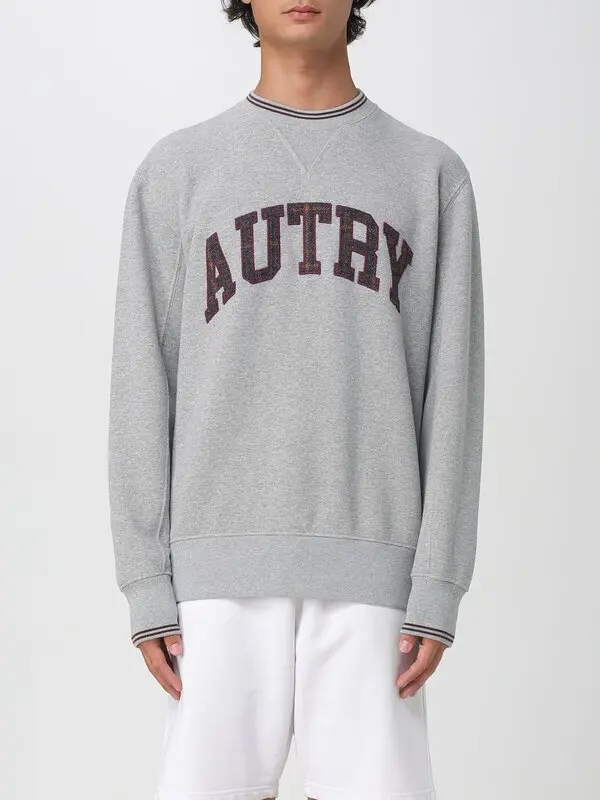AUTRY Logo Crewneck Sweatshirt - Grey 1