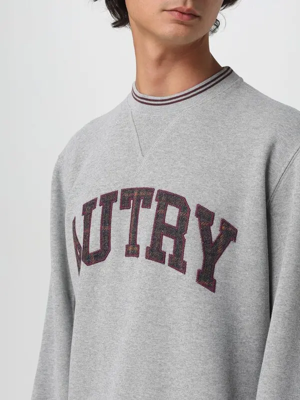 AUTRY Logo Crewneck Sweatshirt - Grey 1