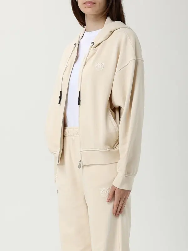 Pinko Embroidered Logo Zip-up Hoodie
