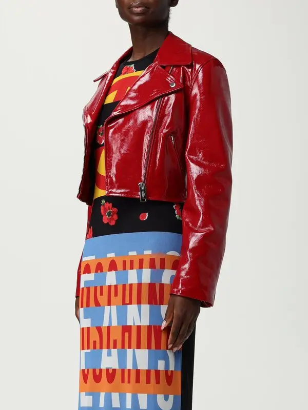 Moschino Cropped Biker Jacket