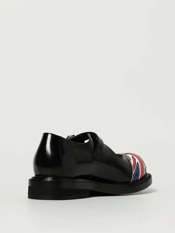 Moschino Mary Jane Loafers With Union Jack Detail