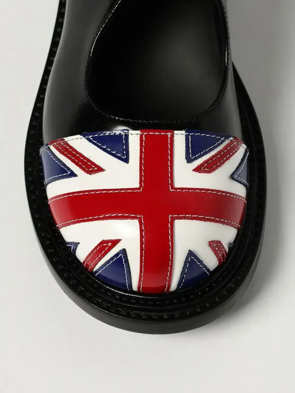 Moschino Mary Jane Loafers With Union Jack Detail