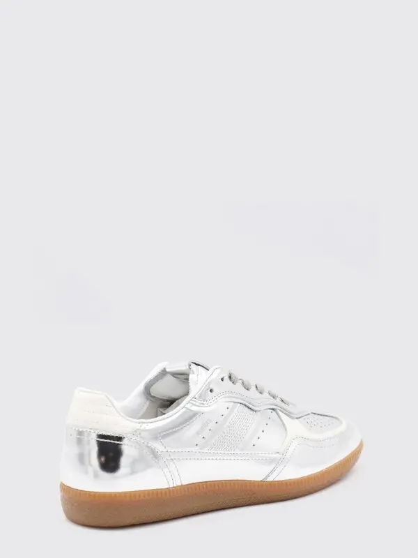 ALOHAS Laminated Leather Lace-up Sneakers - Cream