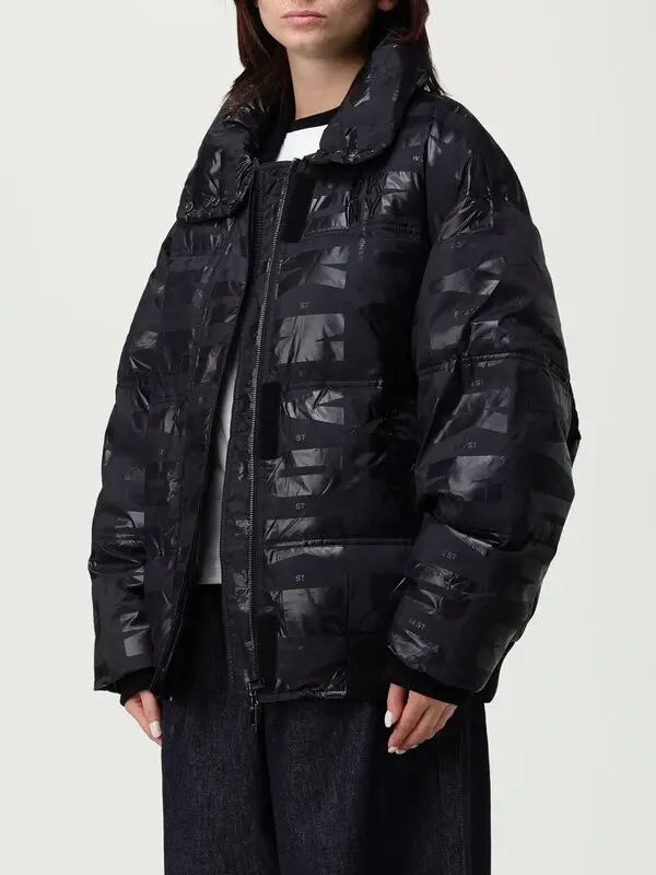 Dkny Puffer Jacket With All-over Logo Print