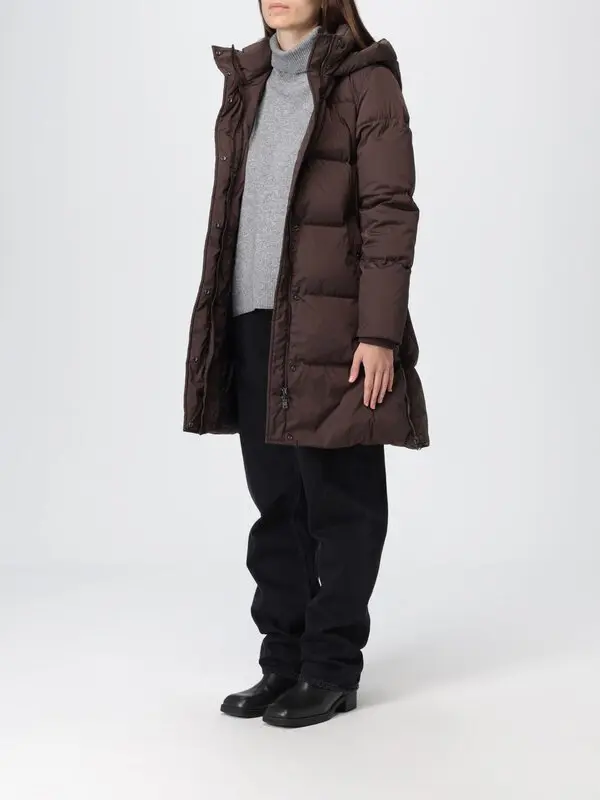 Woolrich Padded Parka With Hood - Dark