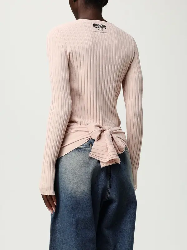 Moschino Ribbed Knit Top - Pink