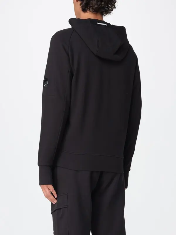 C.P. COMPANY Full Zip Hoodie - Black