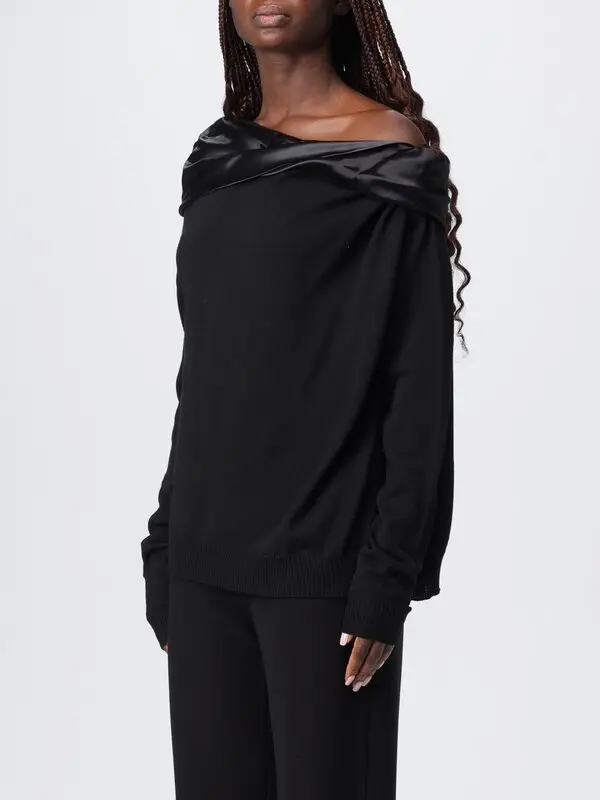 Alberta Ferretti Off-the-shoulder Sweater - Black