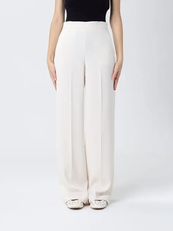 TWINSET Wide Leg Trousers - Pearl