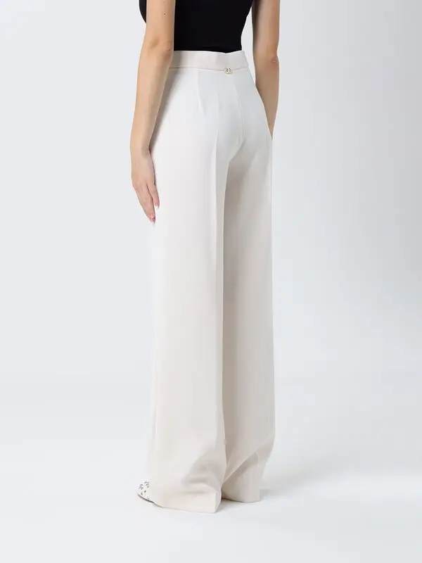 TWINSET Wide Leg Trousers - Pearl