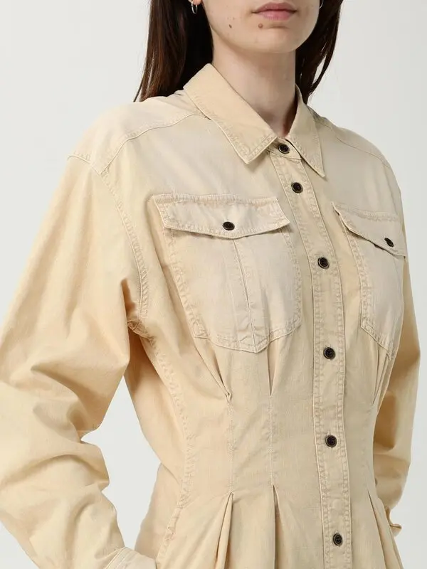 Isabel Marant Étoile Button-up Maxi Shirt Dress - Beige