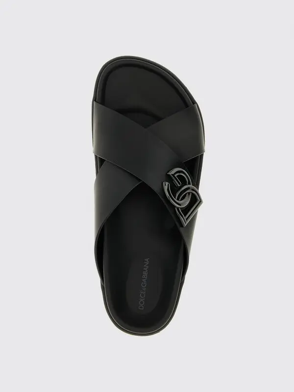 Dolce & Gabbana Embellished Cross Strap Sandals