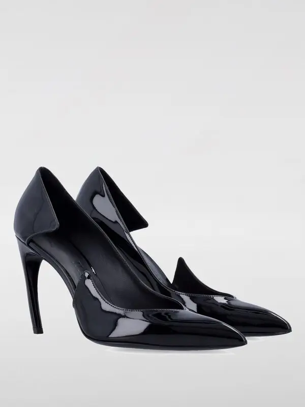 Attico Pump" Patent Leather Stiletto Pumps - Black