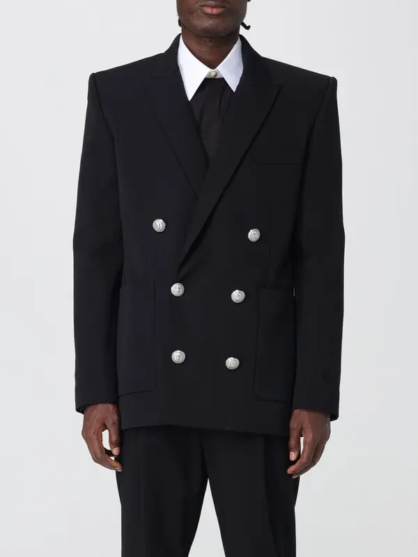 Balmain Double-breasted Jacket - Black