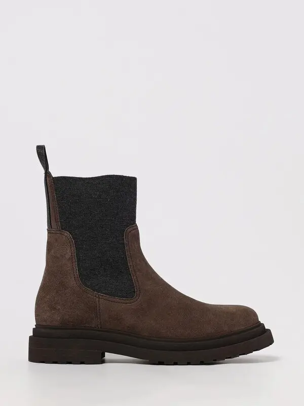 Brunello Cucinelli Suede Chelsea Boots
