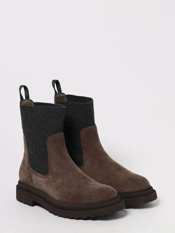 Brunello Cucinelli Suede Chelsea Boots
