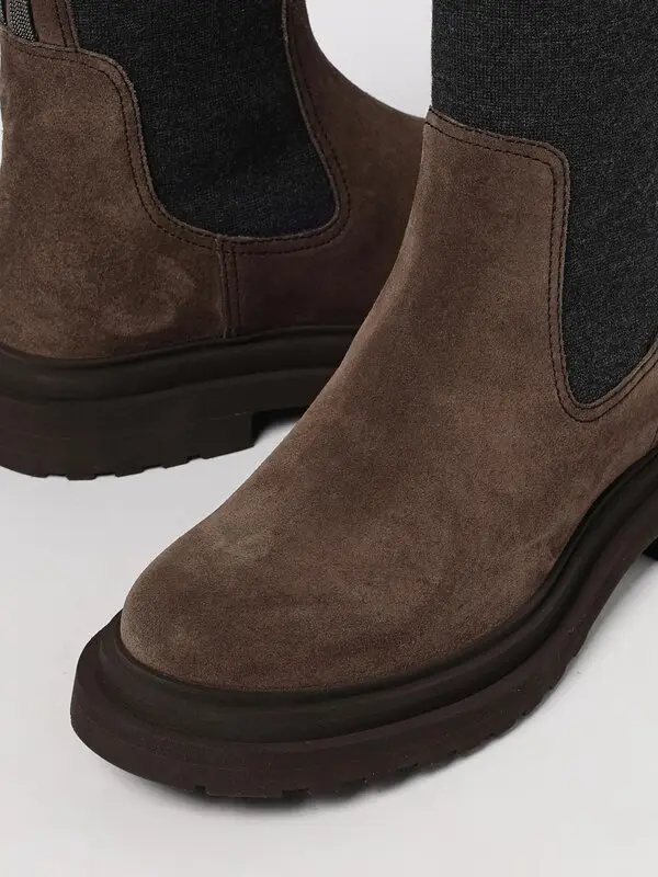 Brunello Cucinelli Suede Chelsea Boots