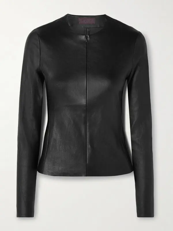 Stouls Imany Leather Top - Black
