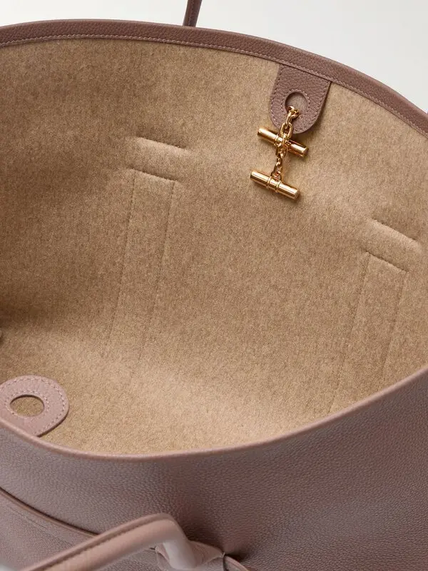 Loro Piana Ghiera Textured-leather Tote