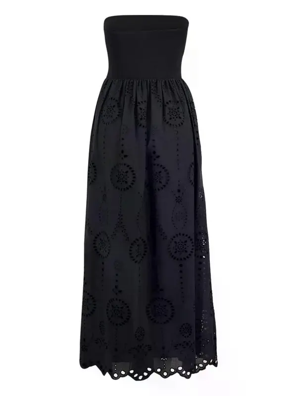 Matteau Strapless Broderie-anglaise Maxi Dress