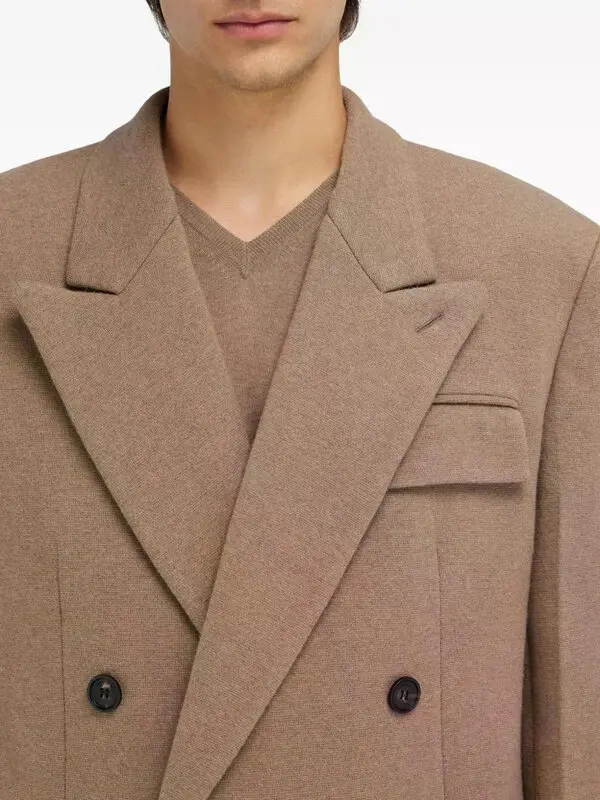 FERRAGAMO Double-breasted Peak-lapel Coat