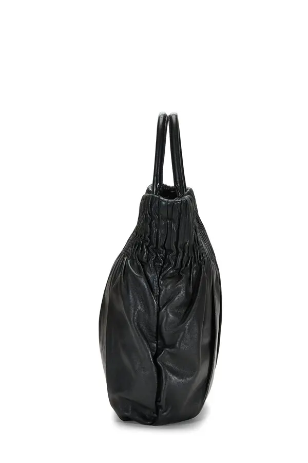 Prada Calfskin Pleated Tote
