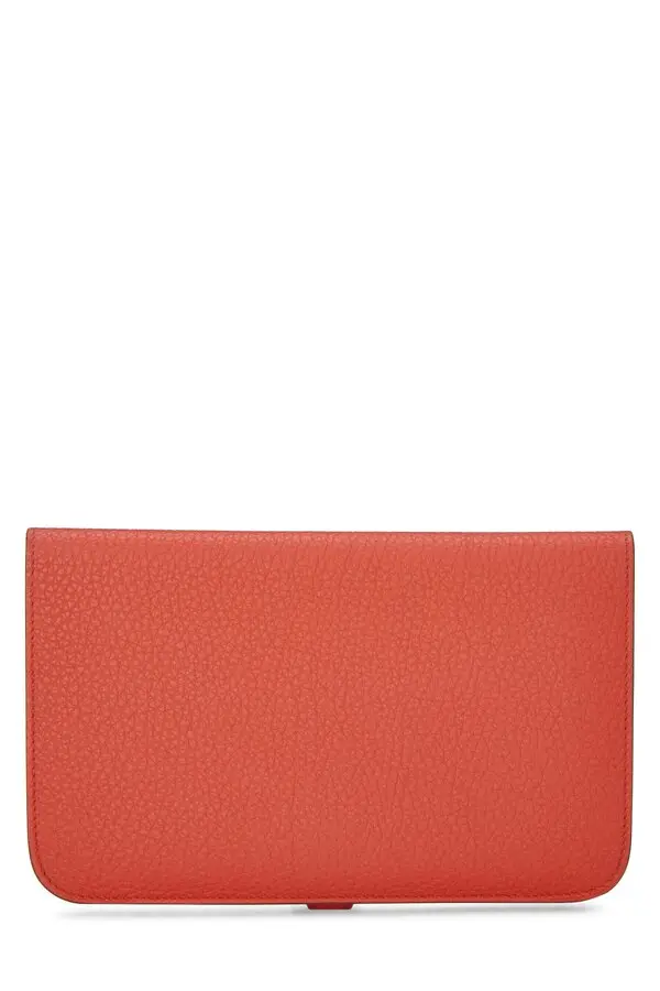 Hermès Togo Dogon Wallet - Red