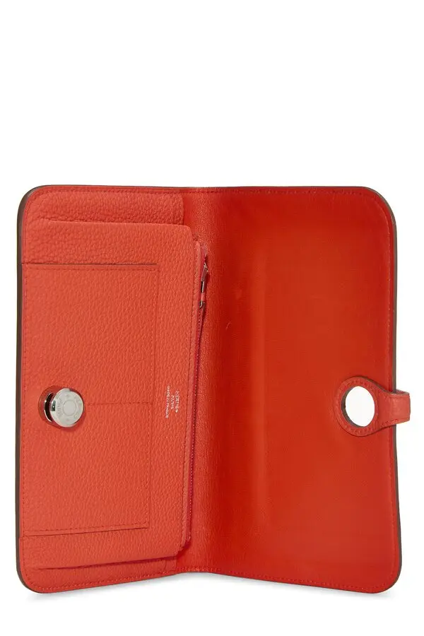 Hermès Togo Dogon Wallet - Red