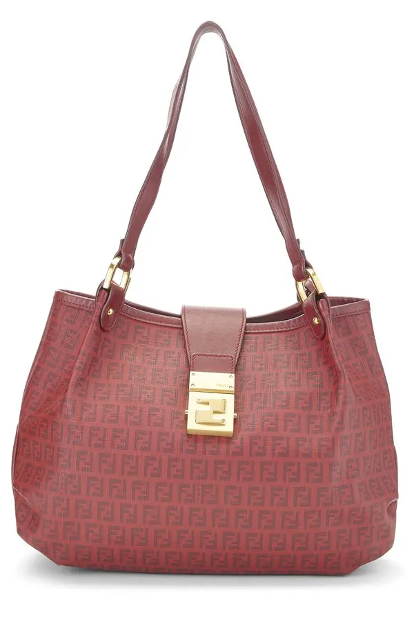 Fendi Zucca Coated Canvas Chiusura Tote