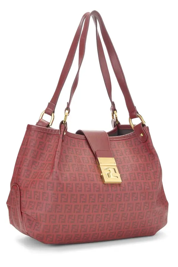Fendi Zucca Coated Canvas Chiusura Tote