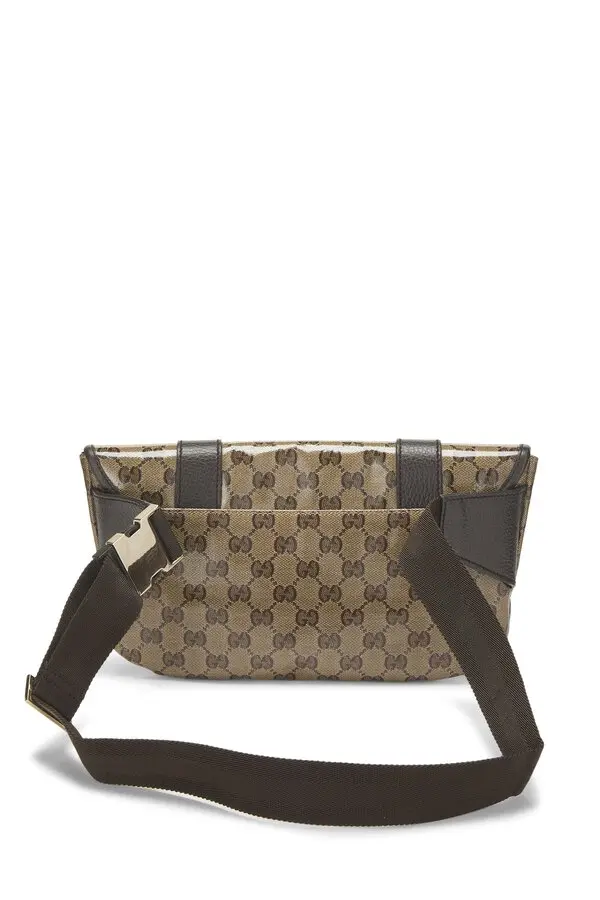 Gucci Crystal Buckle Belt Bag - Brown