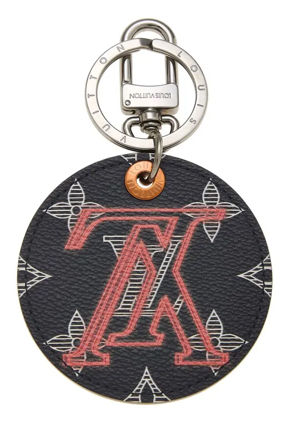 LOUIS VUITTON Monogram Upside Down Bag Charm - Navy