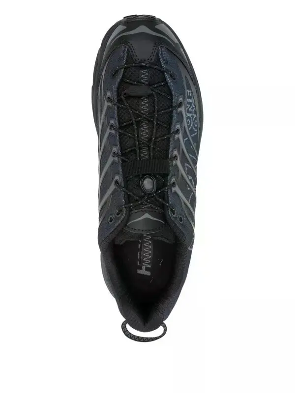 HOKA® Mafate Three2 Wordmark Sneakers - Black